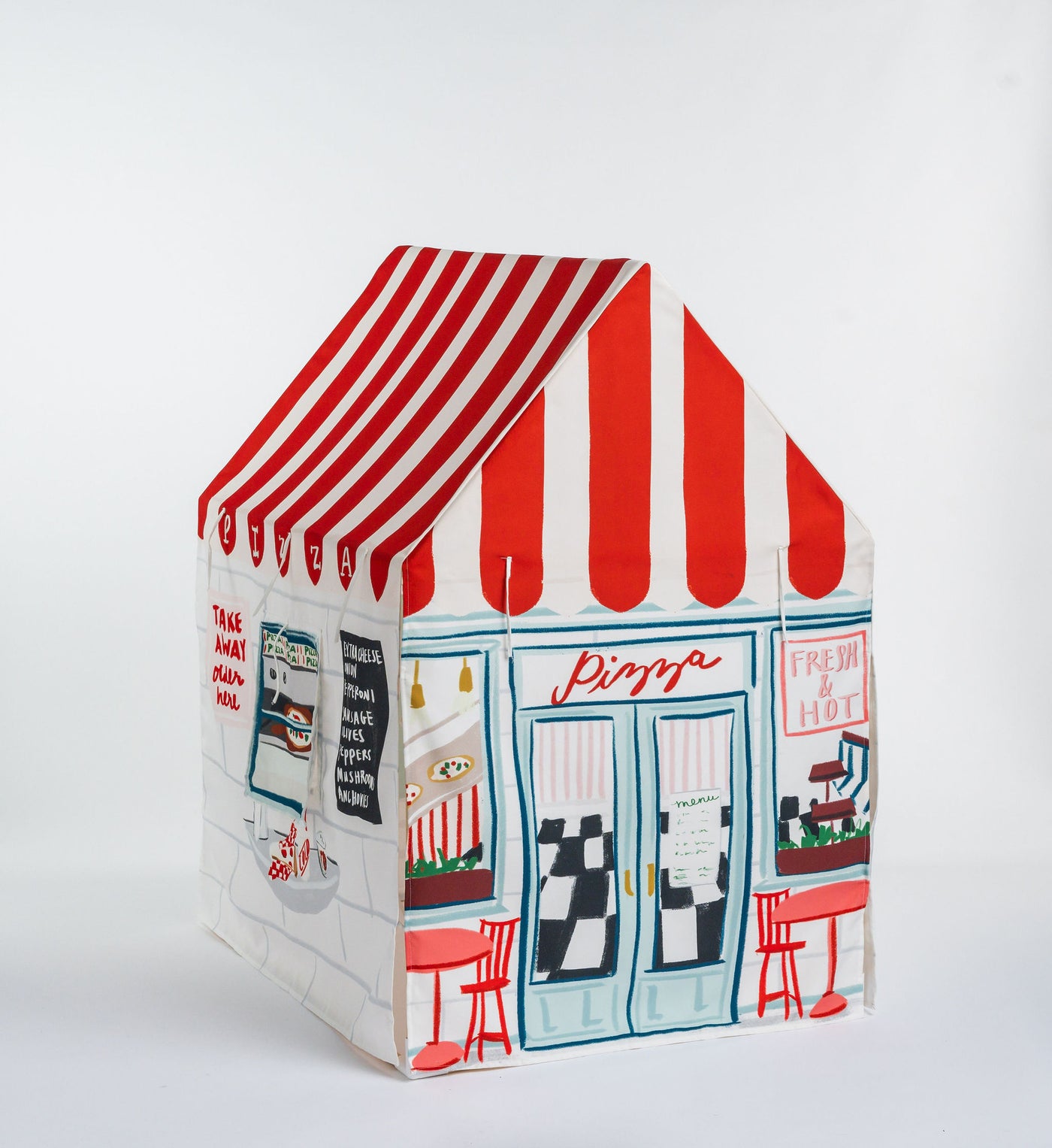 Flippi Kids Pizza Shop | Restaurant 4 in 1 Playhouse Tent (Includes ...